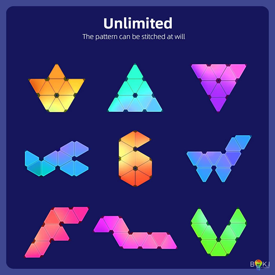 Smart Triangle Light Panels – Boki Maldives